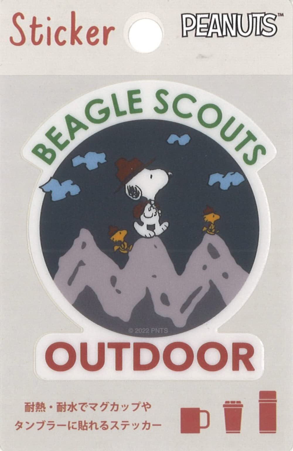 S&C Snoopy Heat And Water Resistant Sticker Beagle Scouts PKS278 for ...