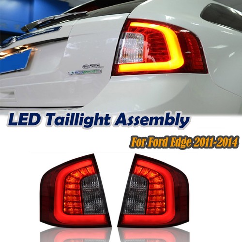 Pair For Edge Red LED Rear Taillight Assembly Tail Light Lamps 2011 ...