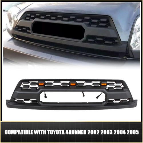 Black Front Grille Fit For TOYOTA 4RUNNER 2002 2003 - 2005 Grill With ...