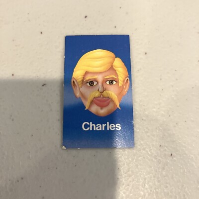 Blue Replacement Face Card for Guess Who 1987 Version Game Charles | eBay