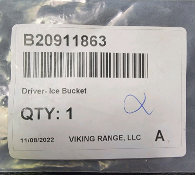 BRAND NEW OEM Viking Fridge Ice Bucket Driver B20911863 (AP5313532) | eBay