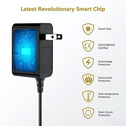 Center Negative 9V 1A DC Power Supply Adapter Replacement Output DC 9V ...