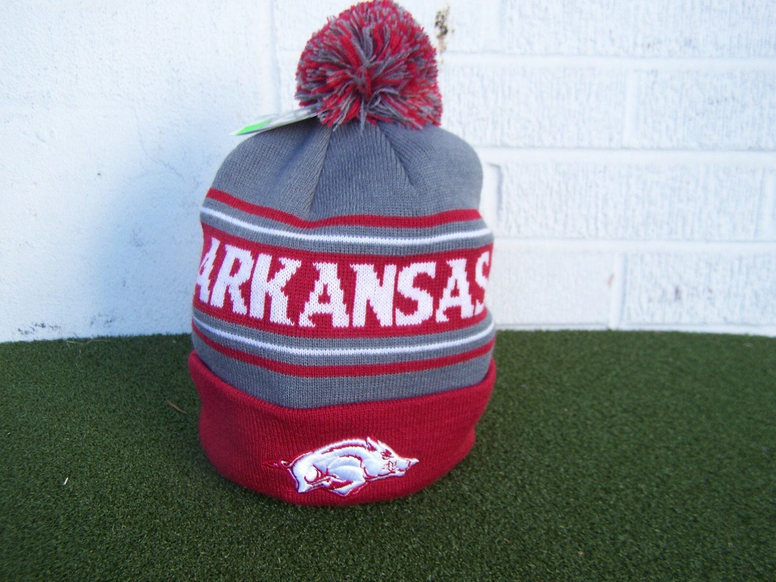 Bridgestone Golf Arkansas Razorbacks NCAA Team Beanie Sock Cap Hat NEW ...