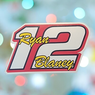 Ryan Blaney #12 Handmade Water And UV Resistant Glossy Vinyl Decal | eBay