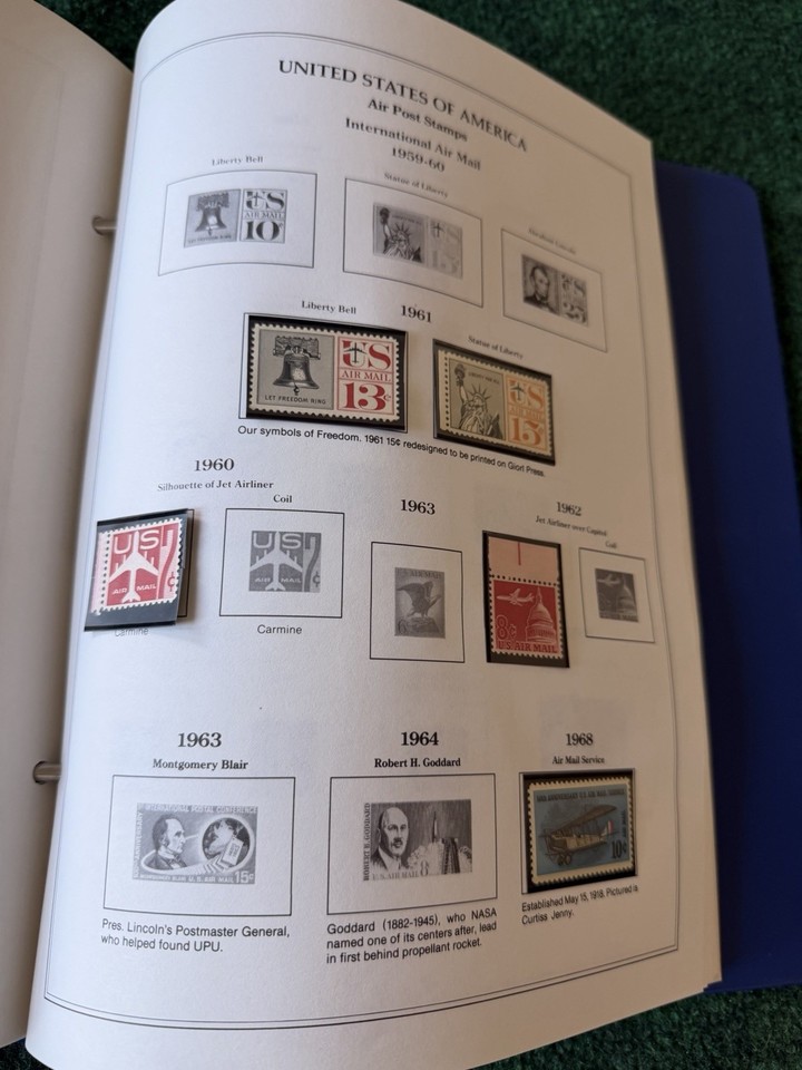 VTG United States LIBERTY STAMP ALBUM COLLECTION Book 1847 - 1960s 75 ...