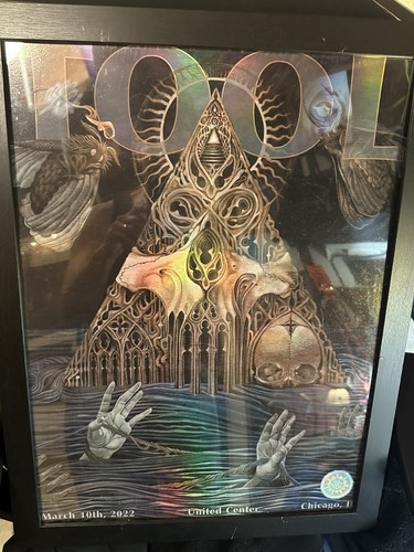 2022 TOOL CHICAGO POSTER CONCERT TOUR 3/10/22 ALEX REISFAR /1050 FOIL ...