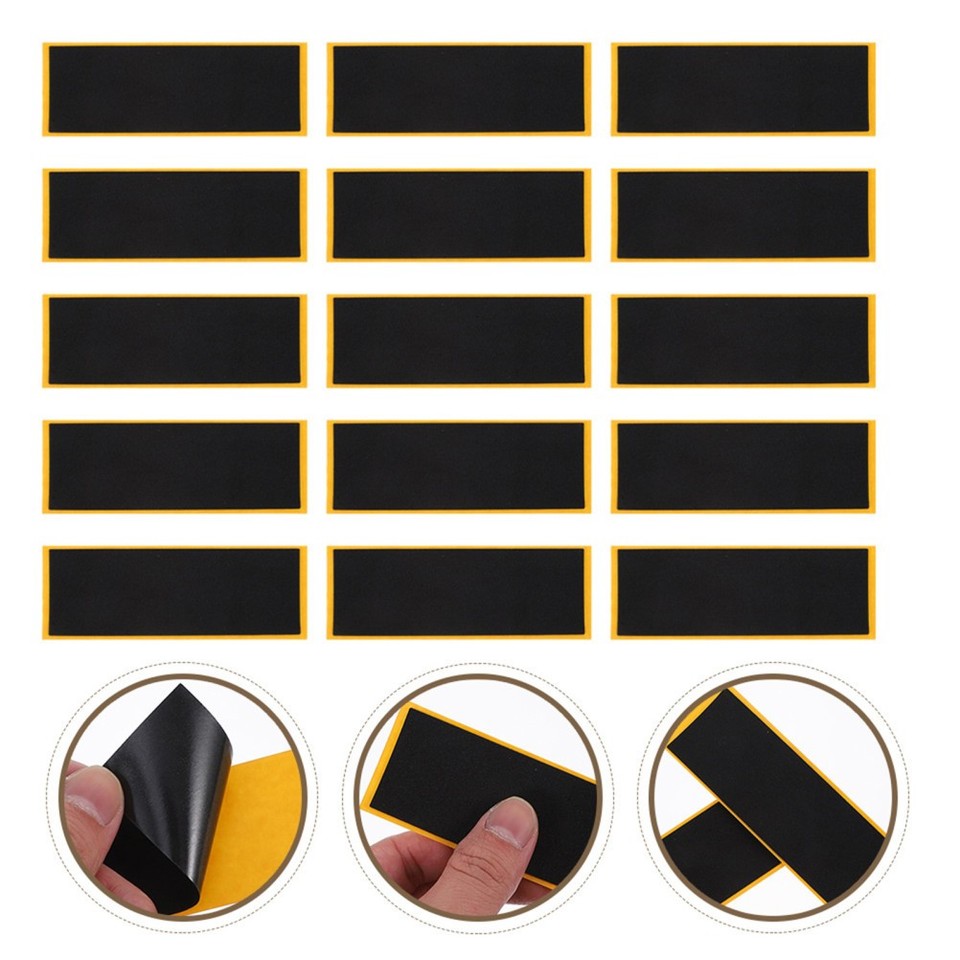 15 Pcs Black Foam Grip Tape Fingerboard Non Mini Skateboard Stickers ...