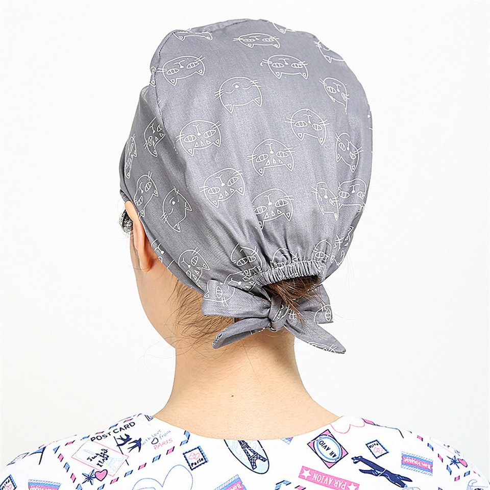 Medical Cap Doctor Surgical Hat Work Scrub Clean Nurse Head Cover ...