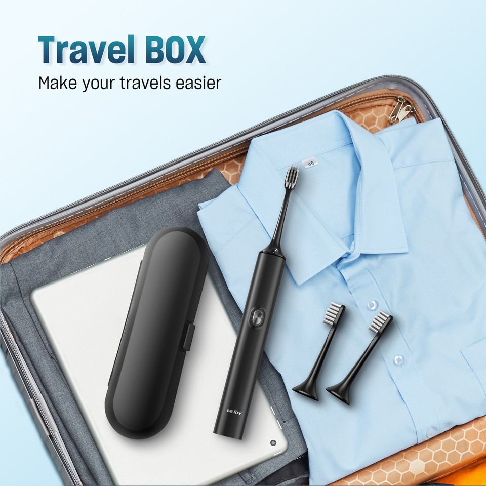 Sonic Electric Toothbrush USB Rechargeable Power Toothbrush With 8 ...