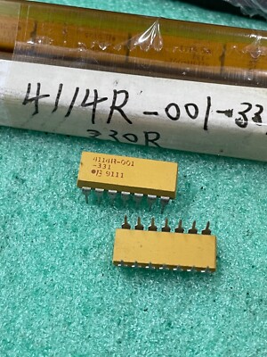 1x 4114R-001-331 330R 2% 2W Resistor Network, Thick Film, 330 Ohm ...