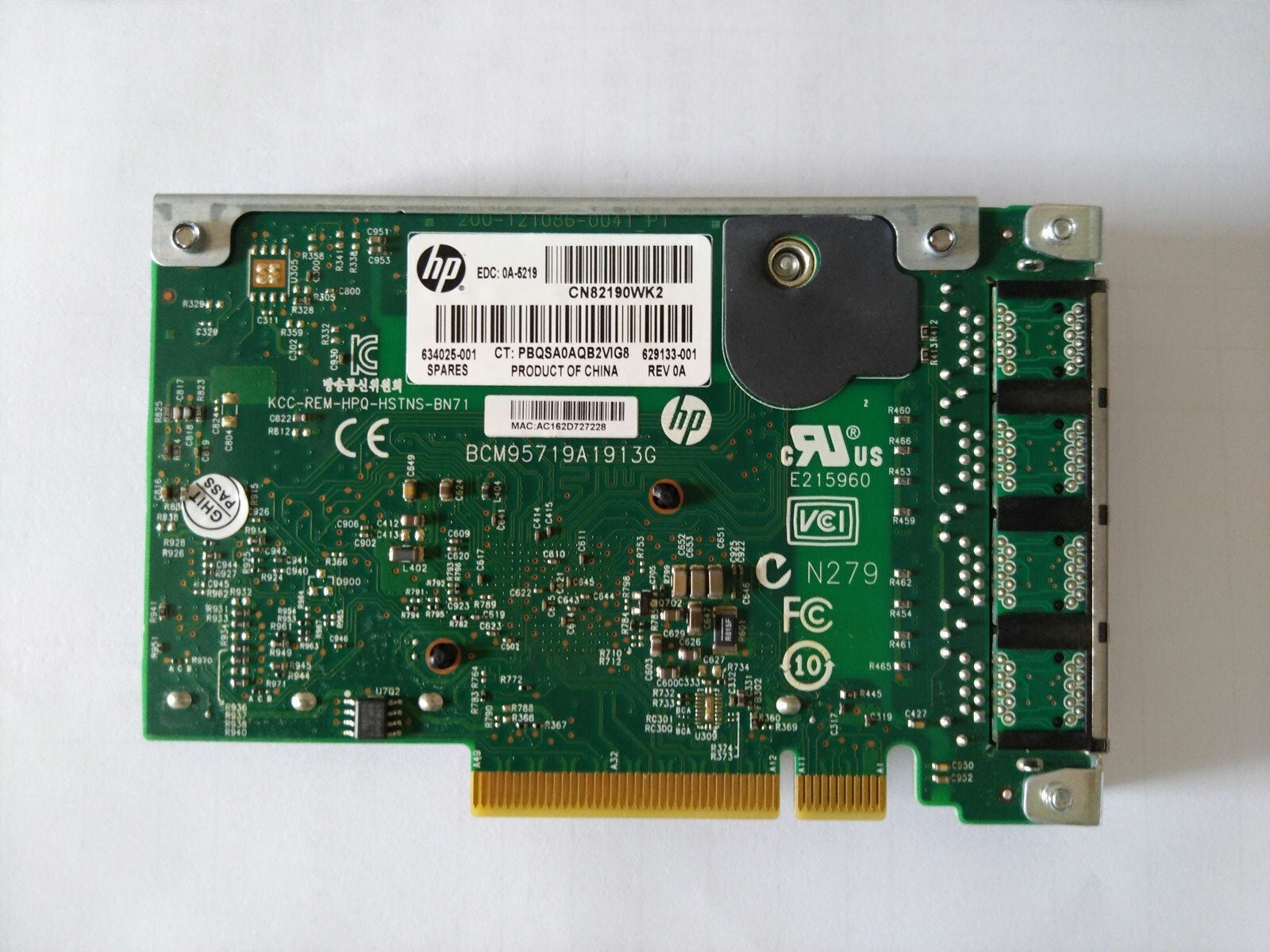 HPE 4-Port 684208-B21 629135-B21 634025-001 Ethernet 1Gb 331FLR Adapter ...