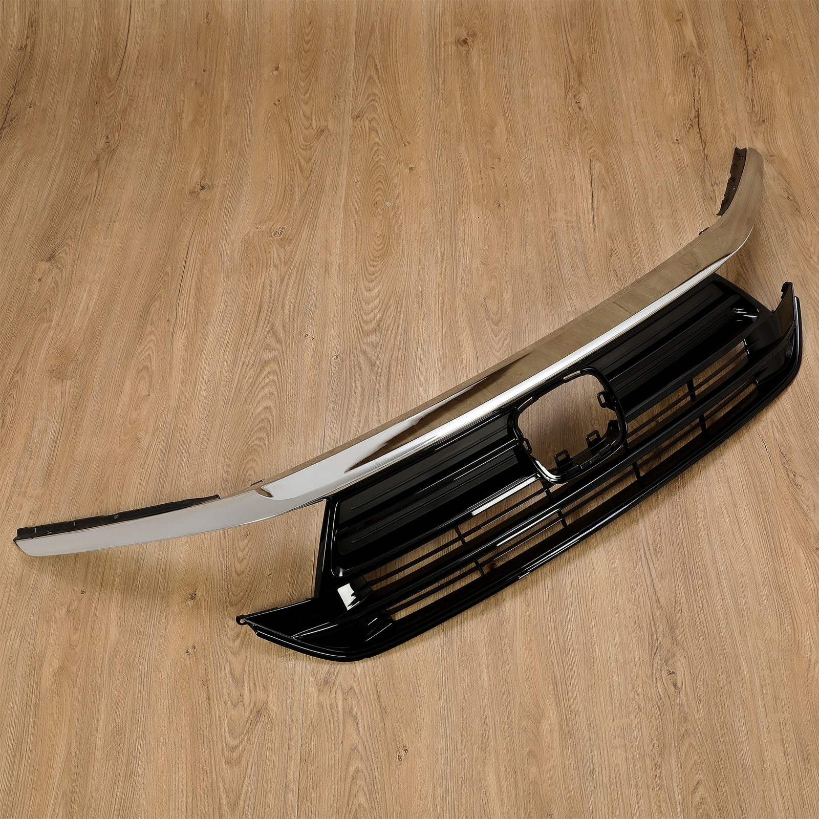 For Honda Odyssey 21-2023 Chrome Front Upper Grille Grill Black Molding ...