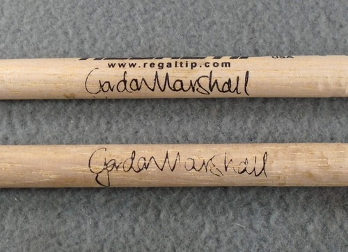 Moody Blues show GORDON MARSHALL DRUM STICK PAIR broken concert used ...