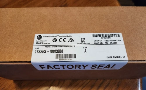 New Sealed Allen Bradley 1732ES-IB8XOB8 Ser A ArmorBlock EtherNet/IP ...