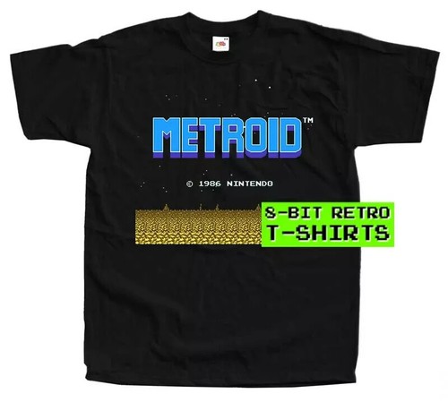 Metroid START SCREEN GAME DTG PRINT MEN T SHIRT All sizes S-5XL 100 ...