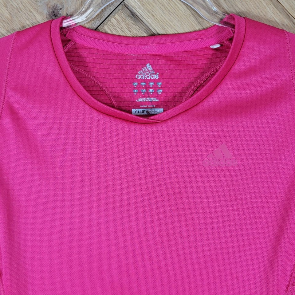 Adidas ClimaCool Pink Active Top Shirt Womens Size S Athletic Running ...