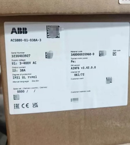 ACS880-01-038A-3 brand new ABB frequency converter with box, free ...