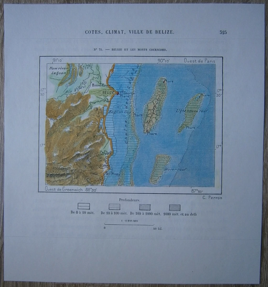 Belize Map Of Mountains