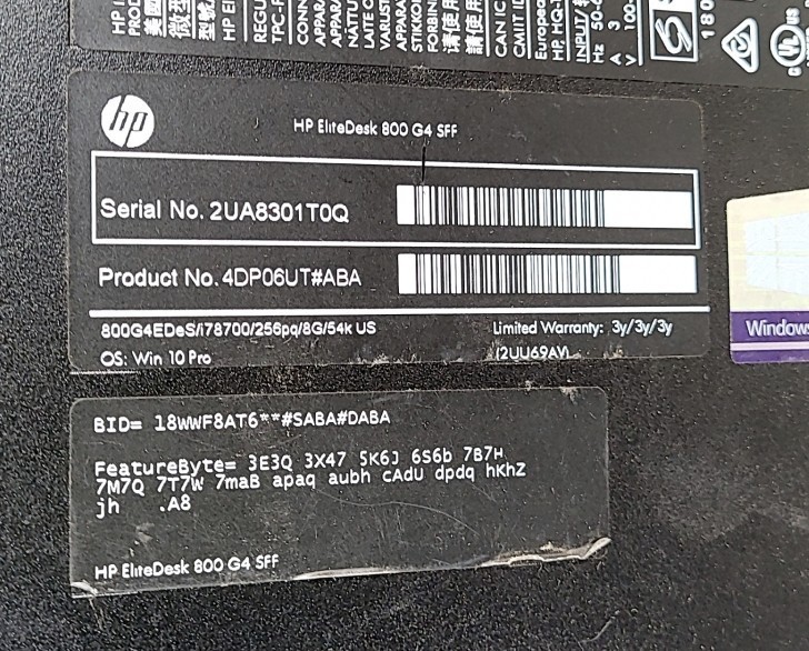 HP ELITEDESK 800 G4 4DP06UT-ABA Desktop PC Barebones SEE NOTES | eBay