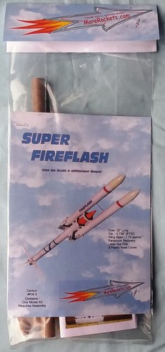 Super FireFlash Upscale Flying Model Rocket Retro Fit by MoreRockets | eBay