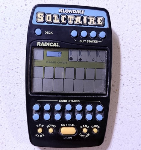 Klondike Solitaire Radica Model 2320 Electronic Handheld Game Big ...