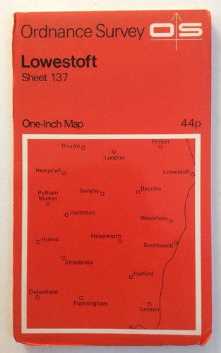 Vintage Ordnance Survey Sheet Map No.137 Lowestoft Dated 1969 | eBay