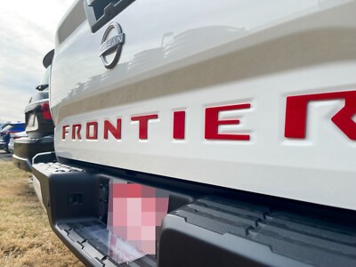 FOR NISSAN FRONTIER 2022 - 2024 Gloss Red OUT 3D RAISED ABS TAILGATE ...