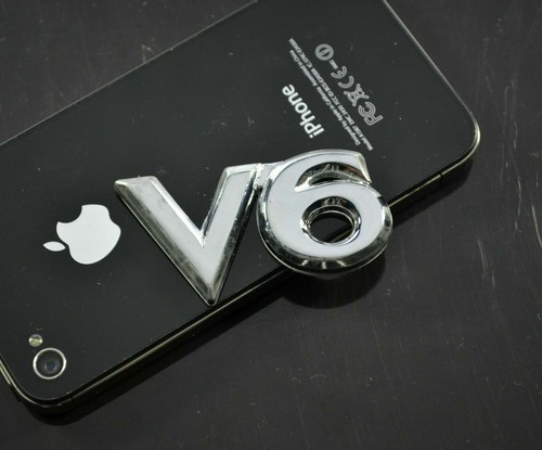 V6 Metal Car Auto Badge Emblem Sticker Chrome Camry Aurion 5.5cm | eBay ...