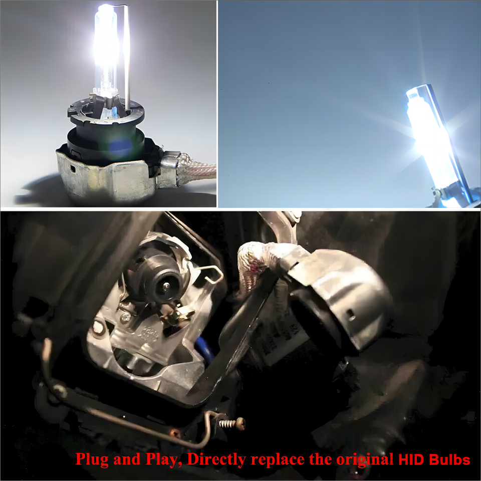 2PCS BRAND-NEW HID XENON D2S HEADLIGHT BULBS HIGH/LOW BEAM BULBS KIT ...