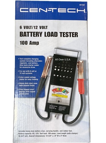 Battery Load Tester : 6 & 12 Volt : 100 Amp : Test Alternator Charging ...
