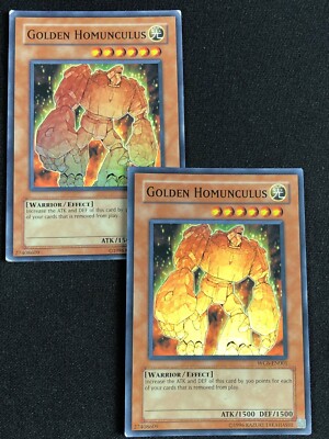 YUGIOH GOLDEN HOMUNCULUS WC6-EN001 SUPER X2 PLAY/EDGE WEAR | eBay