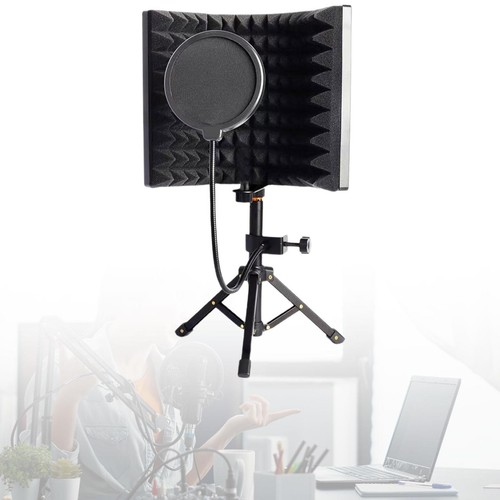 3 Panels Microphone Isolation Shield for Recording Equipment ...