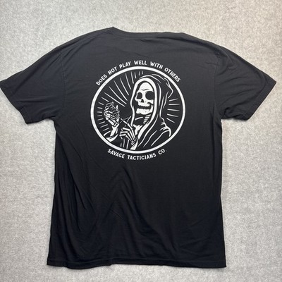 Savage Tacticians Clothing Co T Shirt Men’s L Black Savtac Does Not ...
