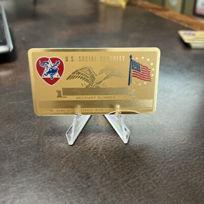 Vintage Brass / Metal Social Security Card Order Of The Moose | eBay
