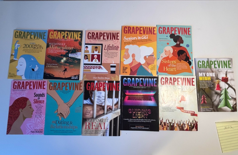 Lot of 11 AA Grapevine Magazines Alcoholics Anonymous 2021-2022 | eBay