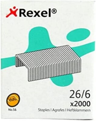 Rexel No.56 26/6 mm Standard Staples, For Stapling up to 20 Sheets ...