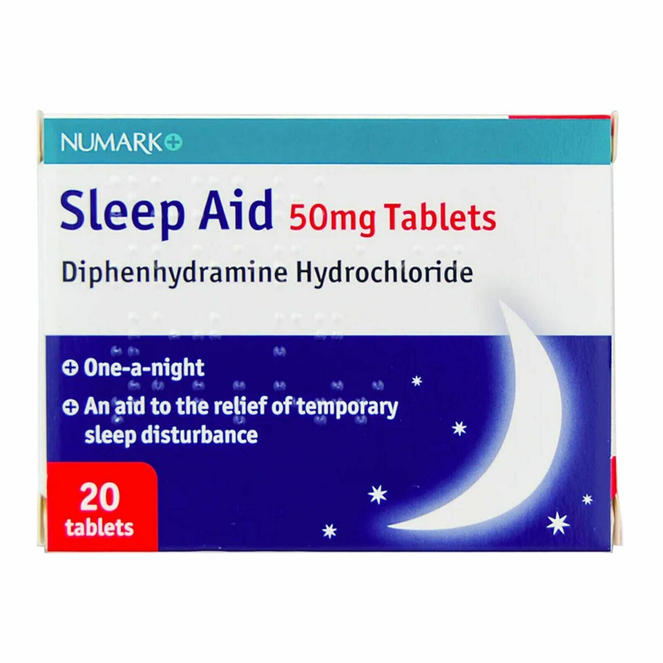 One a Night Sleep Aid Diphenhydramine 20 x 50mg - Nytol, Careway ...