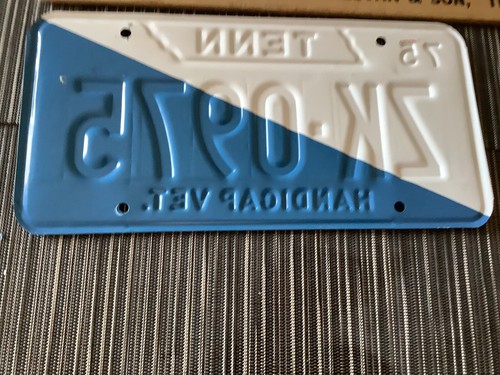 1975 Original Tennessee Handicap Veteran License plate #ZK-0975 | eBay