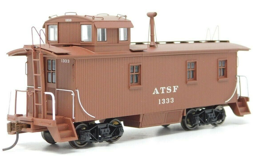 HO Santa Fe 1300-Series Wood Caboose ATSF Lettering 1973+ NIB NOS # 932 ...