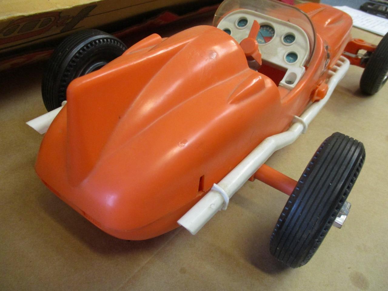 Vintage Remco Shark Battery Powered Indy Tether Car with Box | eBay