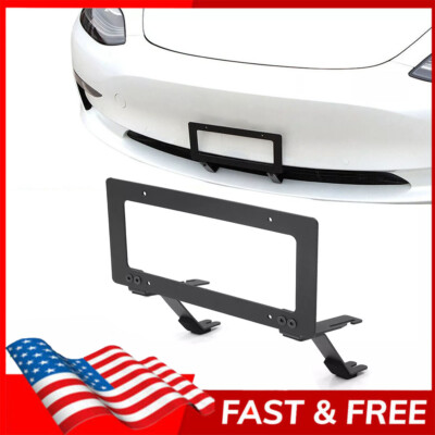 Tesla Model 3 Front License Plate NO Drilling Frame License holder | eBay