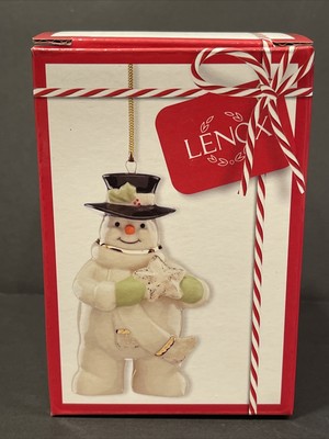 NEW Lenox HOLIDAY CHEER Snowman Ornament 3.5" NIB | eBay