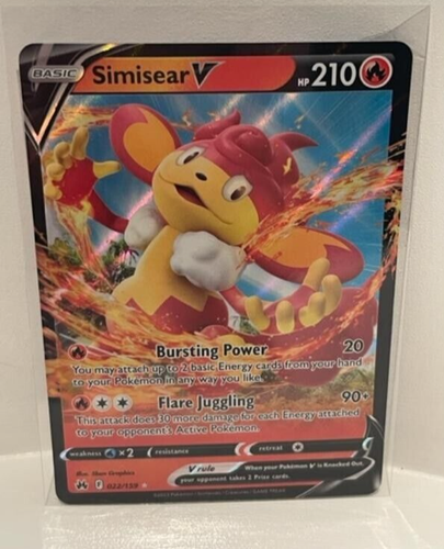 Pokemon TCG Simisear V - 022/159 Crown Zenith - Fast | eBay