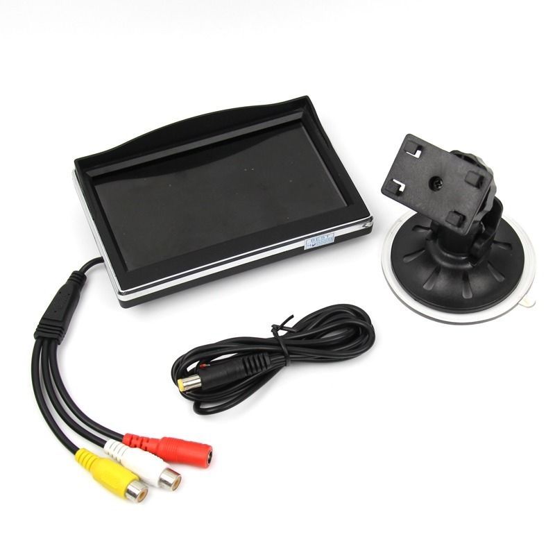5" TFT LCD Color Car Rear View Monitor +License Plate Wireless IR ...