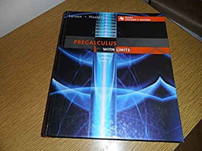 Precalculus with Limits, Texas Edition larson-et-al | eBay Australia