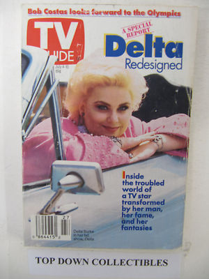 TV Guide July 4-10 1992 Delta Burke Redesigned, Special Report | eBay