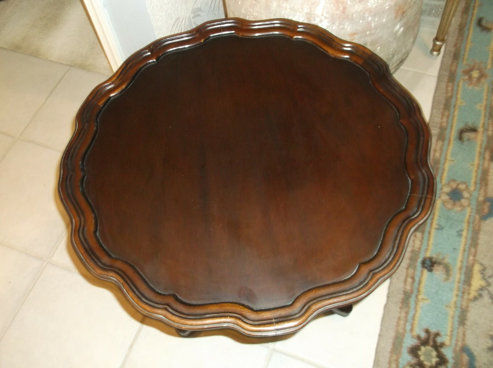 Drexel Heritage 24" Round Pie Crust Table | eBay