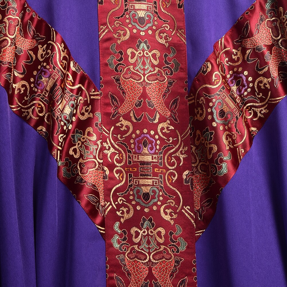 Catholic Robe Priest Celebrant Chasuble Vestments Church Clergy Purple ...