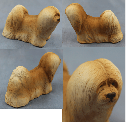 Lhasa Apso Palasthund Figure Dog north light Dog Figurine Dog Terrier O ...