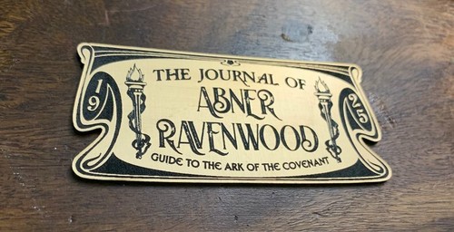 CUSTOM ABNER RAVENWOOD JOURNAL DIARY DISPLAY PLACARD PROP INDIANA JONES ...